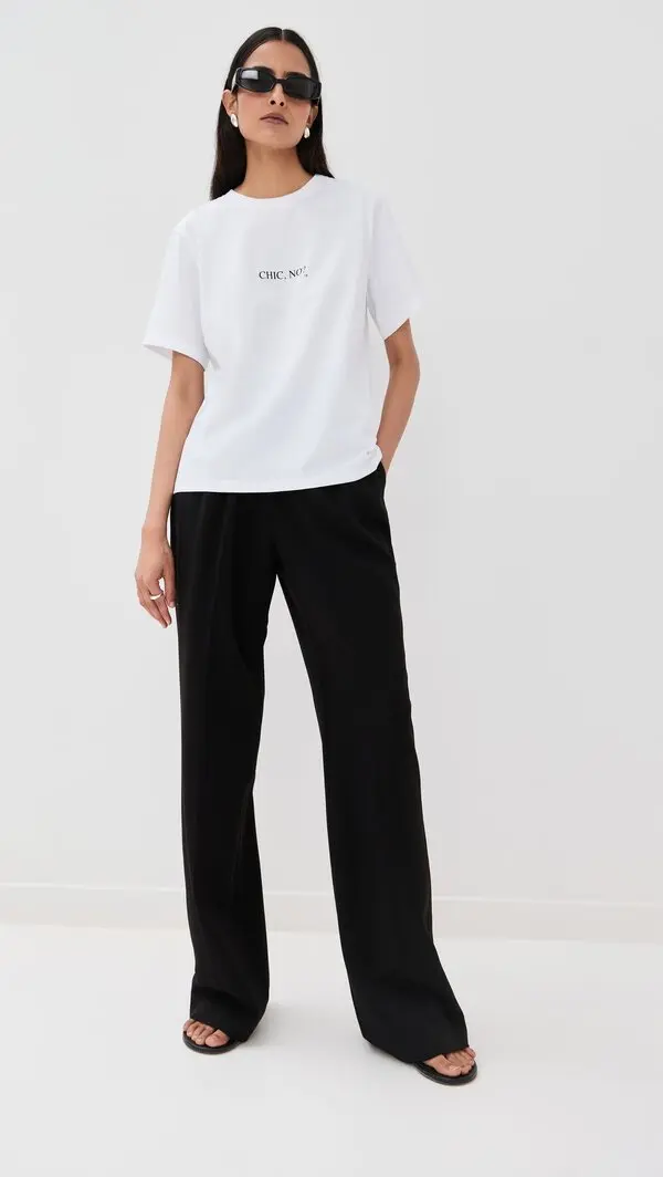 Victoria Beckham Classic Fit Slogan Tee