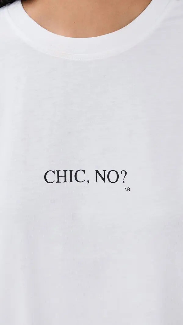 Victoria Beckham Classic Fit Slogan Tee