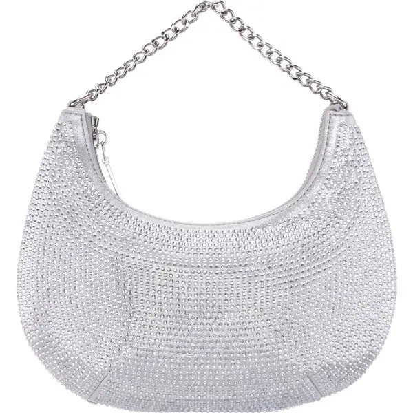 Nina Daryn Chain Top Handle Bag - Silver