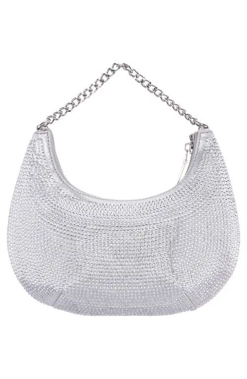 Nina Daryn Chain Top Handle Bag - Silver