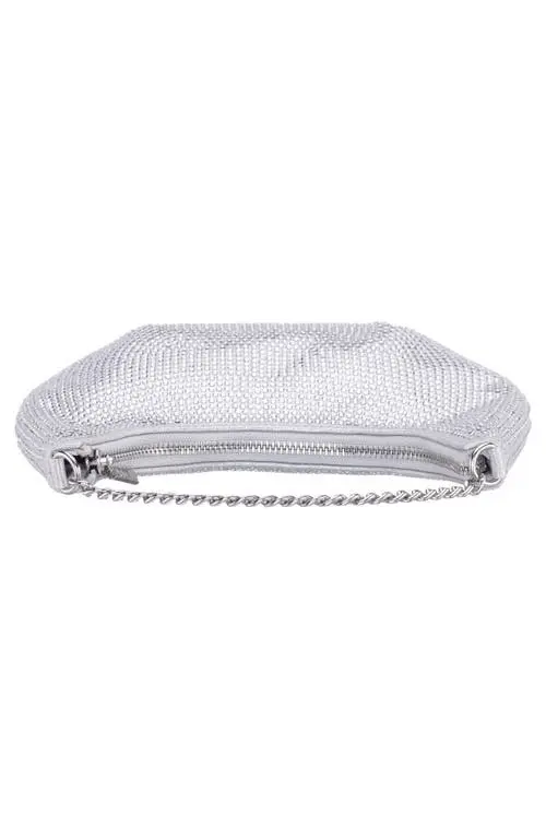 Nina Daryn Chain Top Handle Bag - Silver