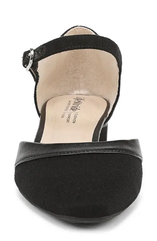 LIFESTRIDE Leighton Ankle Strap Pump - Black