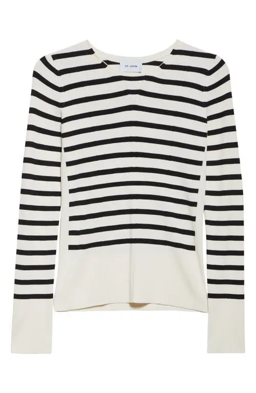 St. John Breton Stripe Sweater