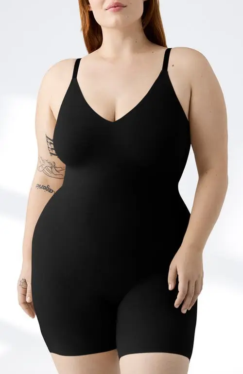 TRUE & CO True Body Every Day Smoothing Romper - Black