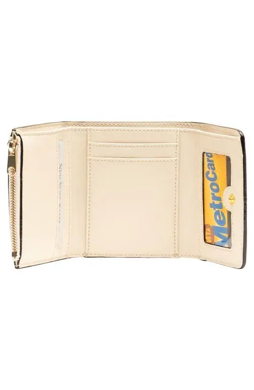 FRANCES VALENTINE Perfect Leather Trifold Wallet - Oyster