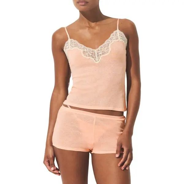 SKIMS Lace Cami And Shorts Set - Villa