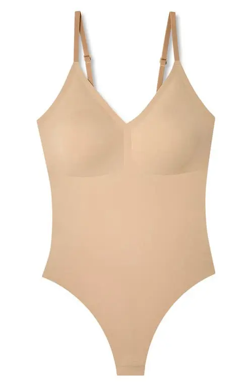 TRUE & CO True Body Smoothing Bodysuit - Desert