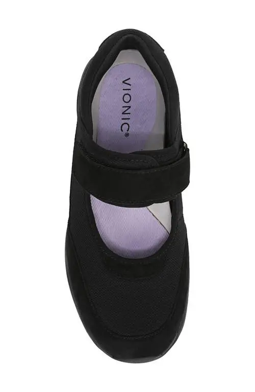 Vionic Walk Slim Giselle Mary Jane Sneaker - Black