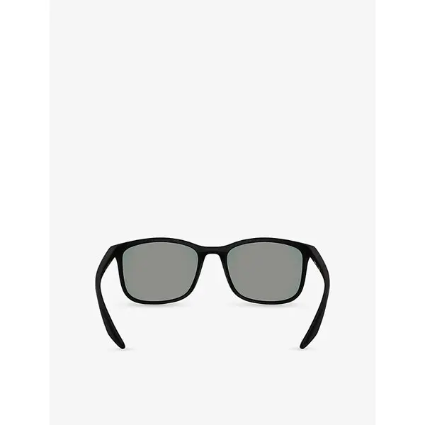 Prada Ps A08s Pillow-frame Sunglasses - Black