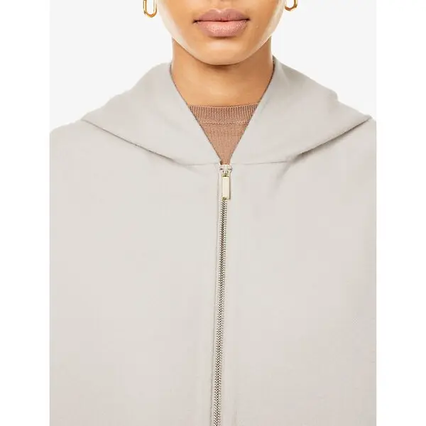 Max Mara Romina Hooded Wool Coat - Ivory | Editorialist