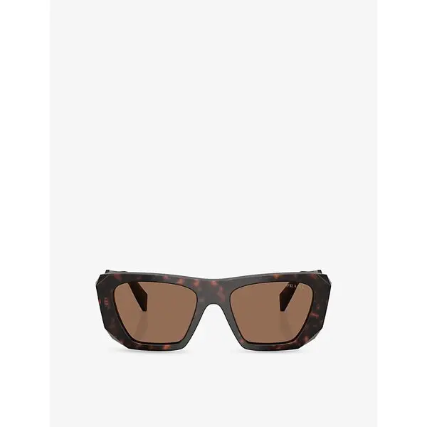 Prada Square-frame Acetate Sunglasses - Brown