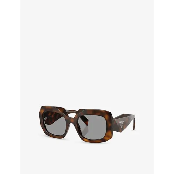 Prada Square-frame Acetate Sunglasses - Brown