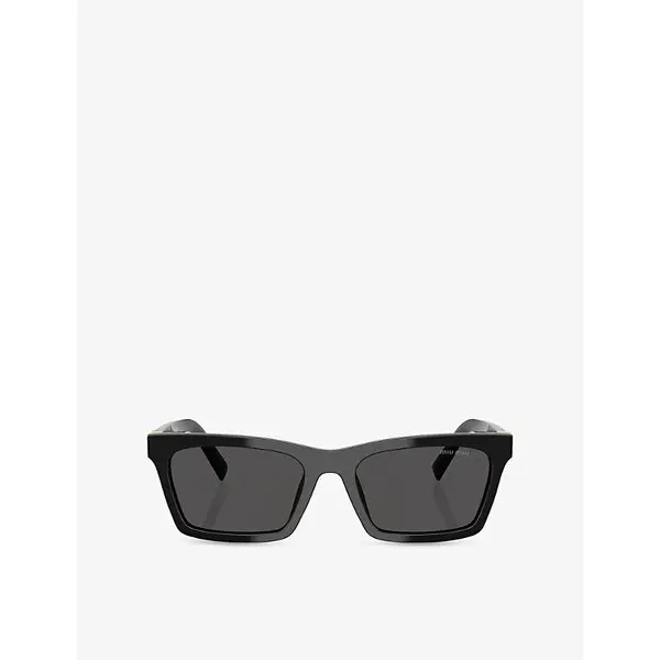 Miu Miu Mu A05s Square-frame Sunglasses - Black