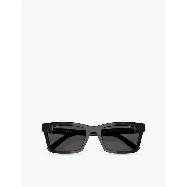 Miu Miu Mu A05s Square-frame Sunglasses - Black