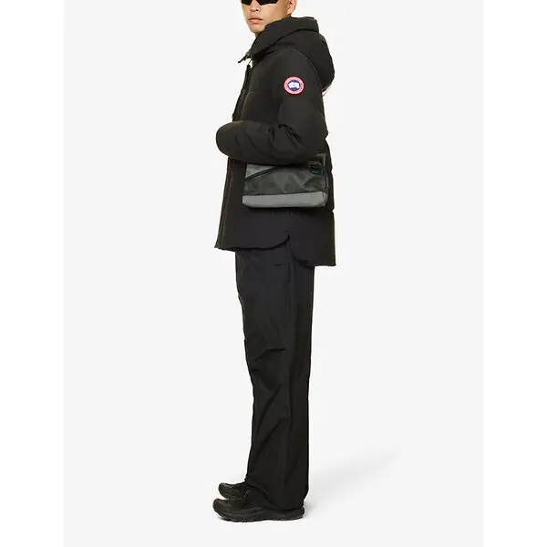 Canada Goose Macmillan Funnel-neck Twill-down Parka Jacket - Black