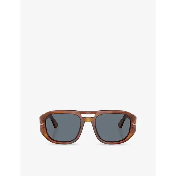Persol Po3373s Pilot-frame Sunglasses - Brown