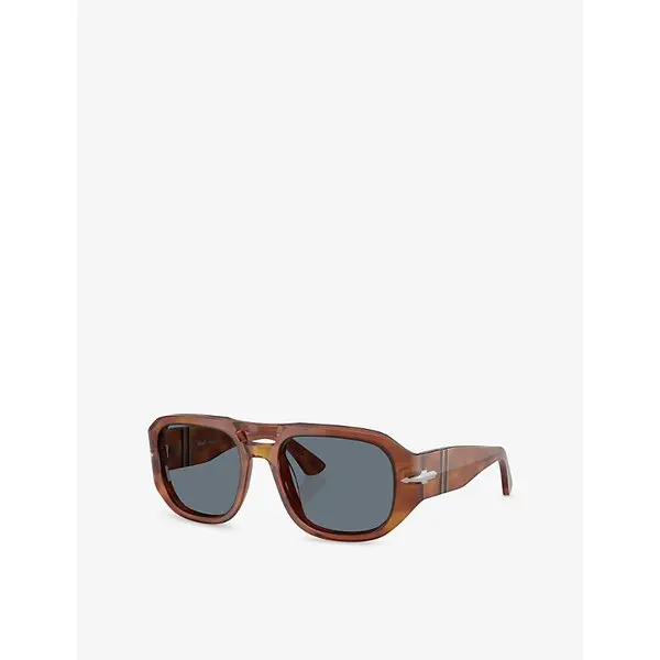 Persol Po3373s Pilot-frame Sunglasses - Brown