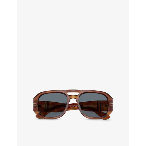 Persol Po3373s Pilot-frame Sunglasses - Brown