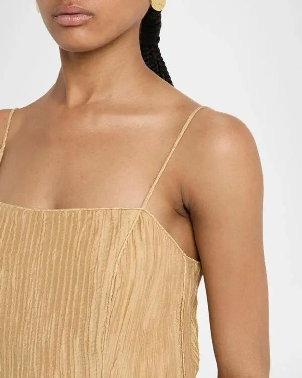 BY MALENE BIRGER Lucille Sleeveless Midi Dress - Light Camel
