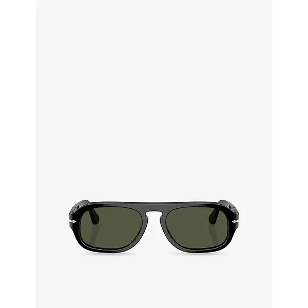 Persol Po3369s Pilot-frame Sunglasses - Black