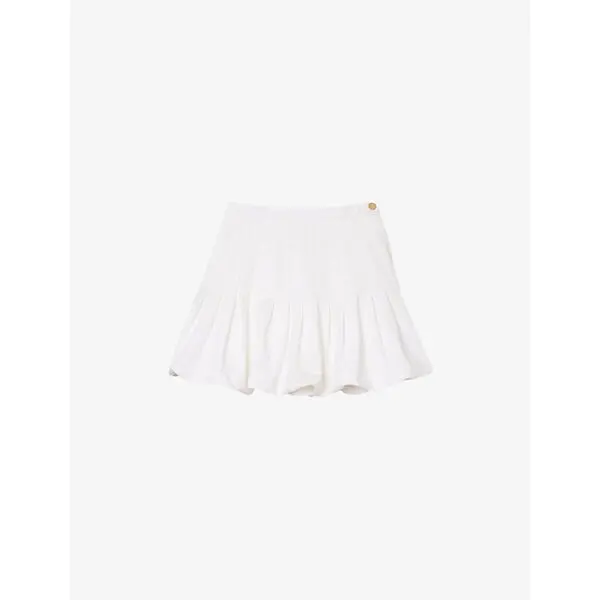 Sandro Pleated Bubble-hem Mini Skirt