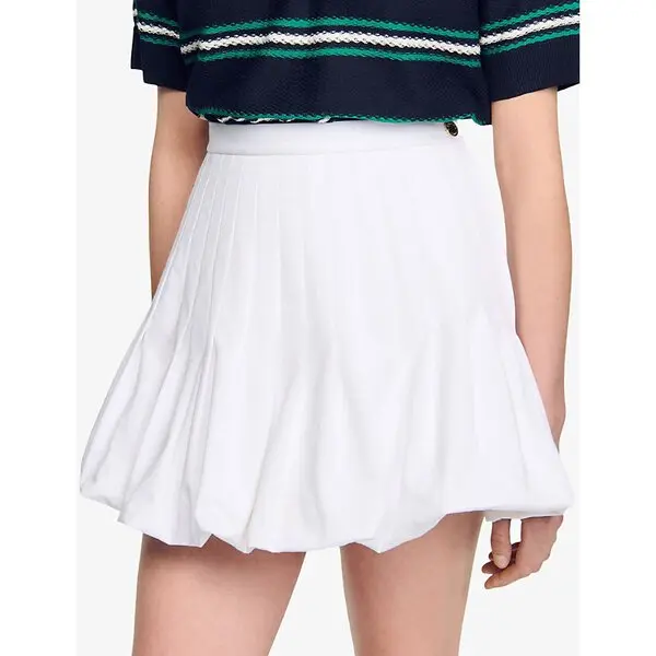 Sandro Pleated Bubble-hem Mini Skirt