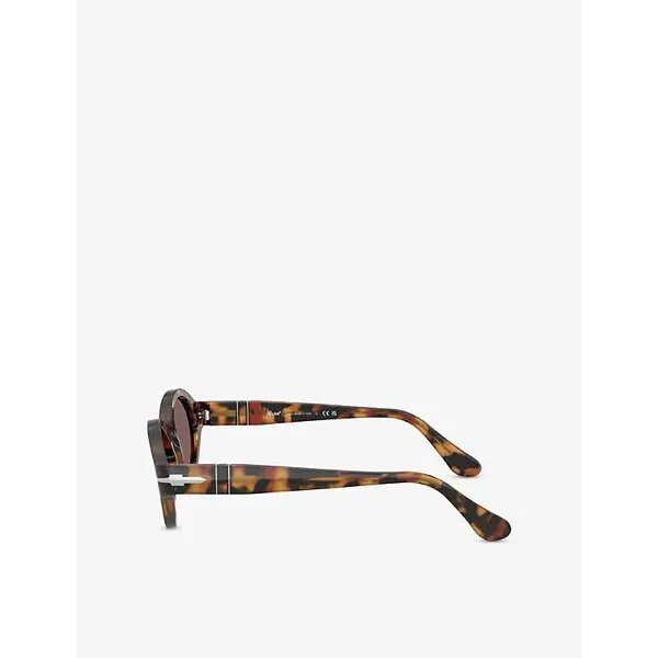 Persol Oval-frame Sunglasses - Brown