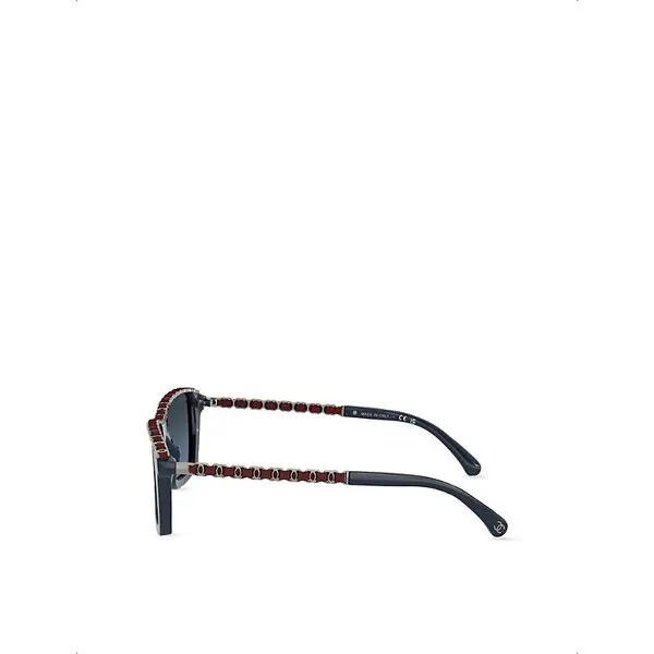 Chanel Rectangle Sunglasses - Blue
