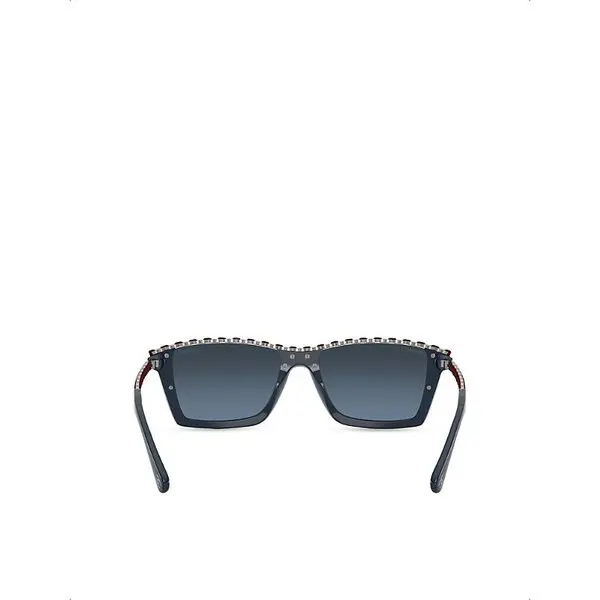Chanel Rectangle Sunglasses - Blue