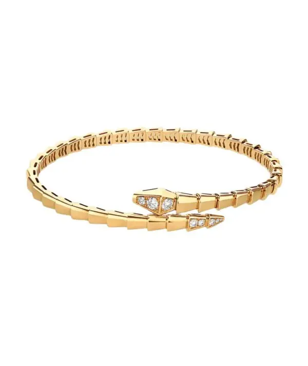 BVLGARI Serpenti Viper Diamond Bracelet - Yellow Gold