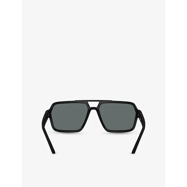 Prada Pilot-frame Rubber Sunglasses