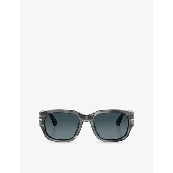 Persol Po3380s Polarised Square Sunglasses - Grey