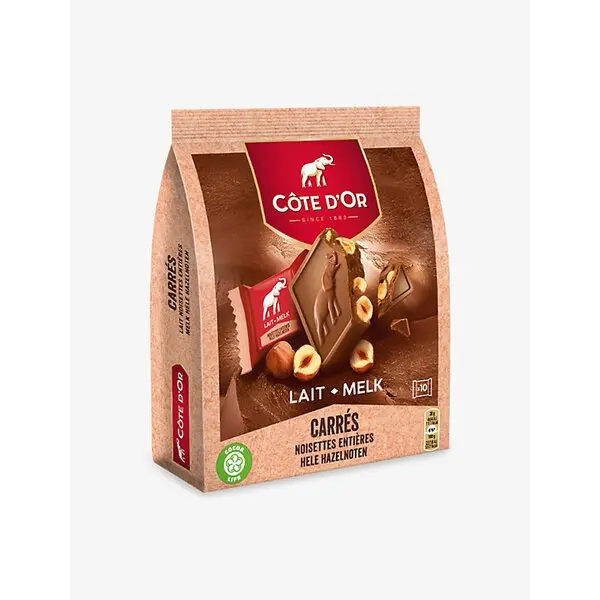COTE D'OR Carre Milk Whole Nuts Chocolates 200g - One-color