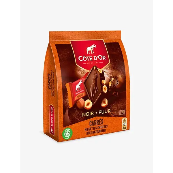 COTE D'OR Carre Dark Whole Nuts Chocolates 200g - One-color