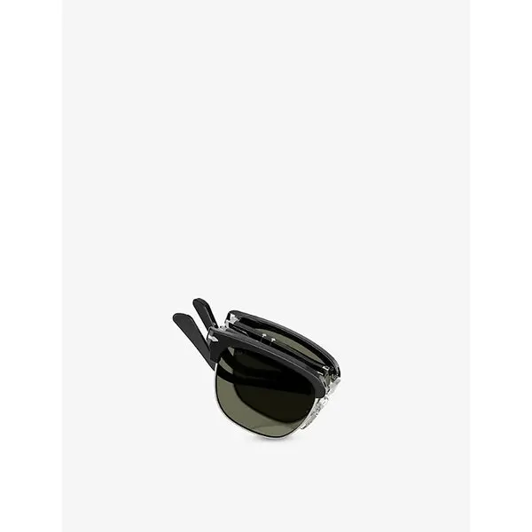 Persol Po3375s Polarised Square-frame Sunglasses - Black
