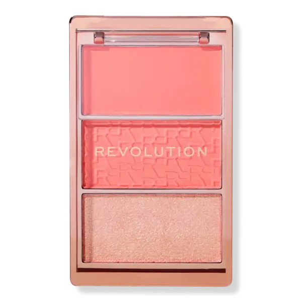 REVOLUTION BEAUTY Blush Icon Palette - Authentic Peach