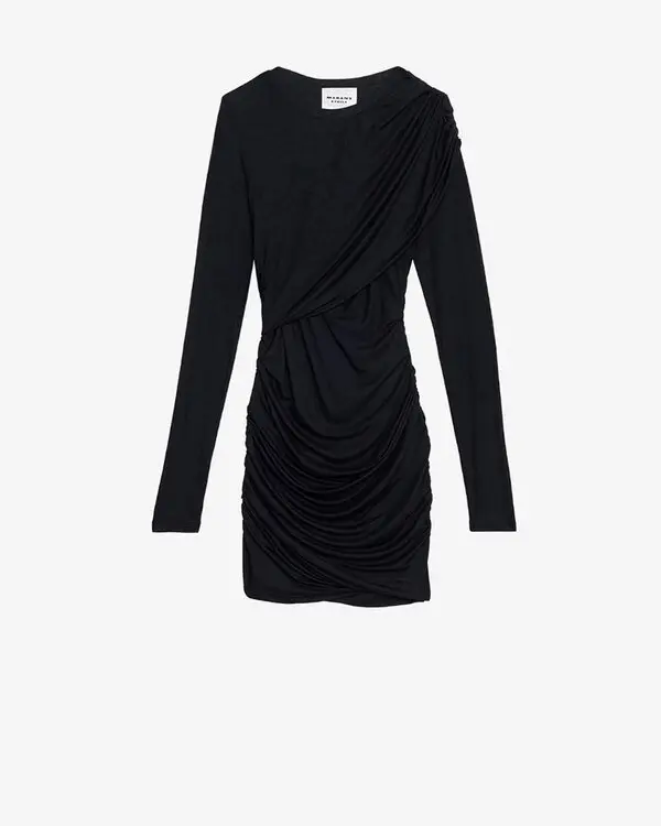 MARANT ETOILE Denise Lurex Jersey Dress - Black