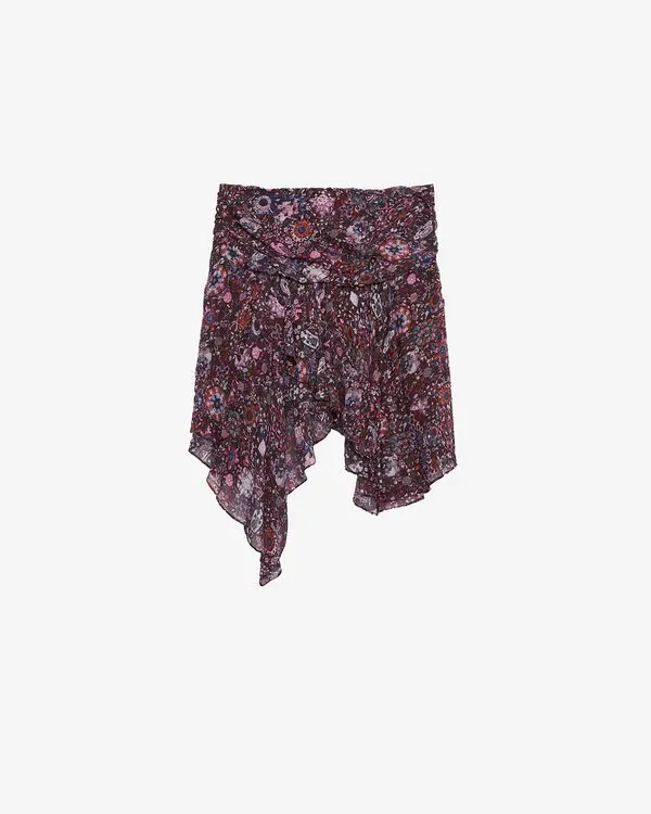 ETOILE Berenicia" Frilled Asymmetrical Georgette Skirt