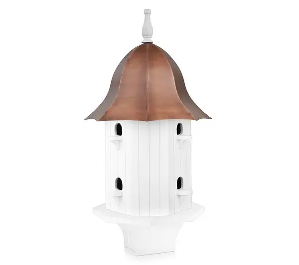 GOOD DIRECTIONS Dovecote Manor Birdhouse Pure Copper Roof By - One-color