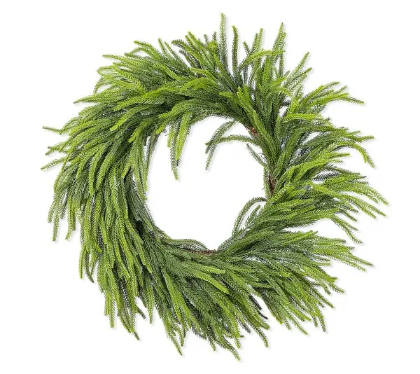 GLITZHOME 28'd Christmas Greenery Pe Wreath