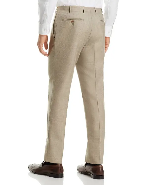 Canali Slim-fit Solid Dress Pants - Tan