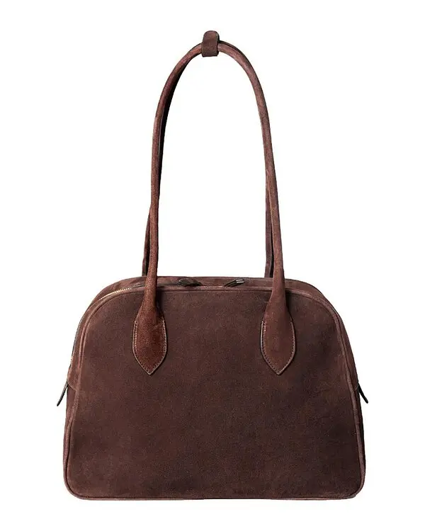 HYER GOODS La Autostrada Tote Bag - Chocolate Suede