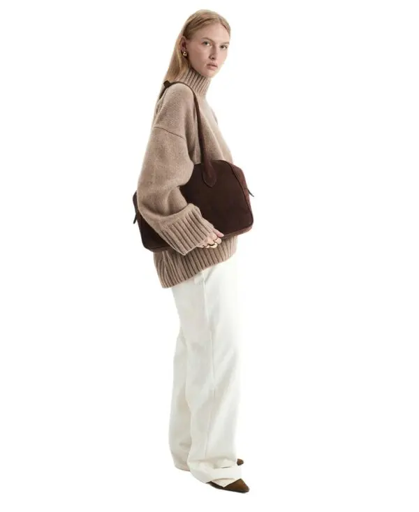 HYER GOODS La Autostrada Tote Bag - Chocolate Suede