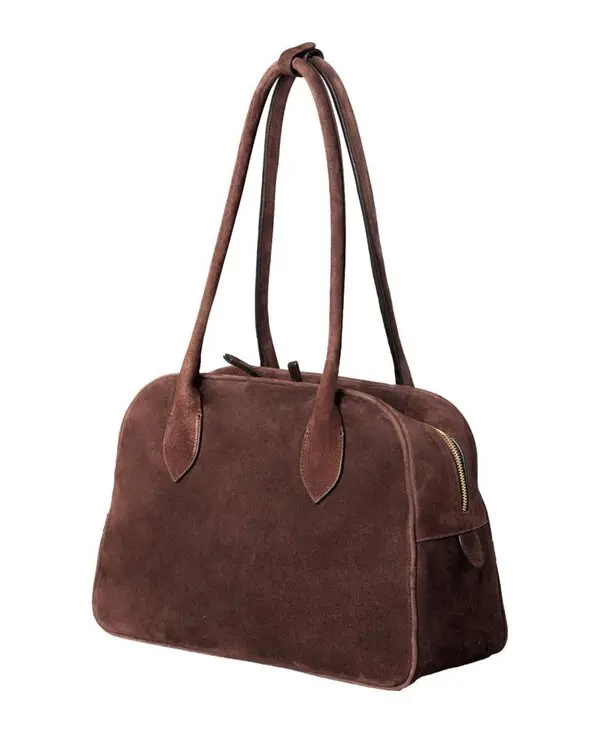 HYER GOODS La Autostrada Tote Bag - Chocolate Suede