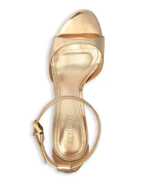 Schutz Scarlett Sandals - Platina