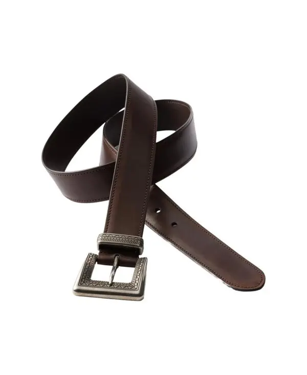 Prada Antiqued Leather Belt