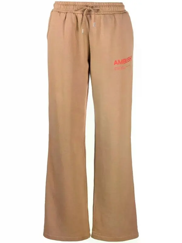 AMBUSH Logo-print Wide-leg Joggers