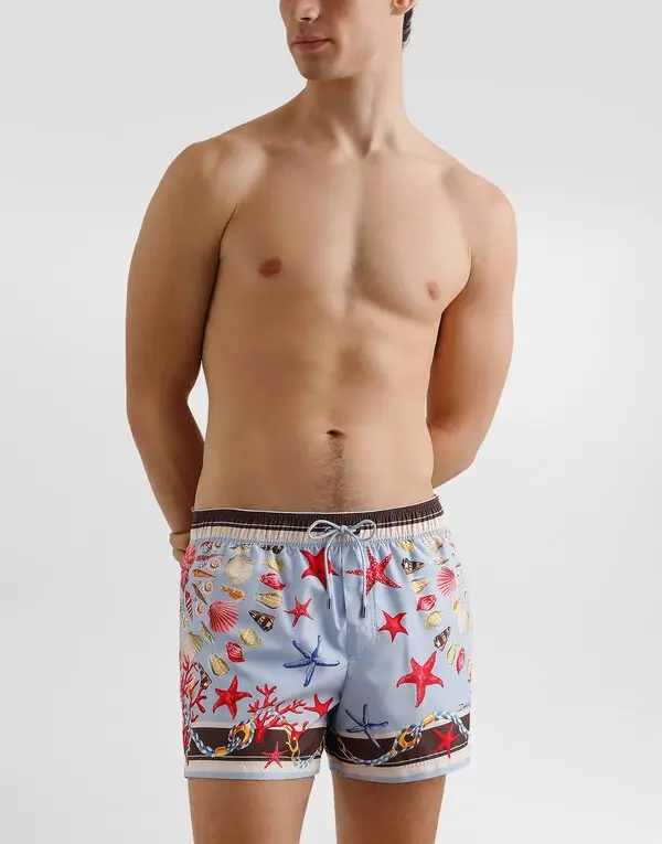 Dolce & Gabbana Printed Boxer Swim Shorts - Multicolor