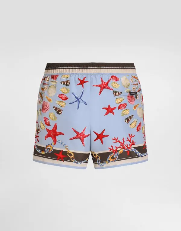 Dolce & Gabbana Printed Boxer Swim Shorts - Multicolor