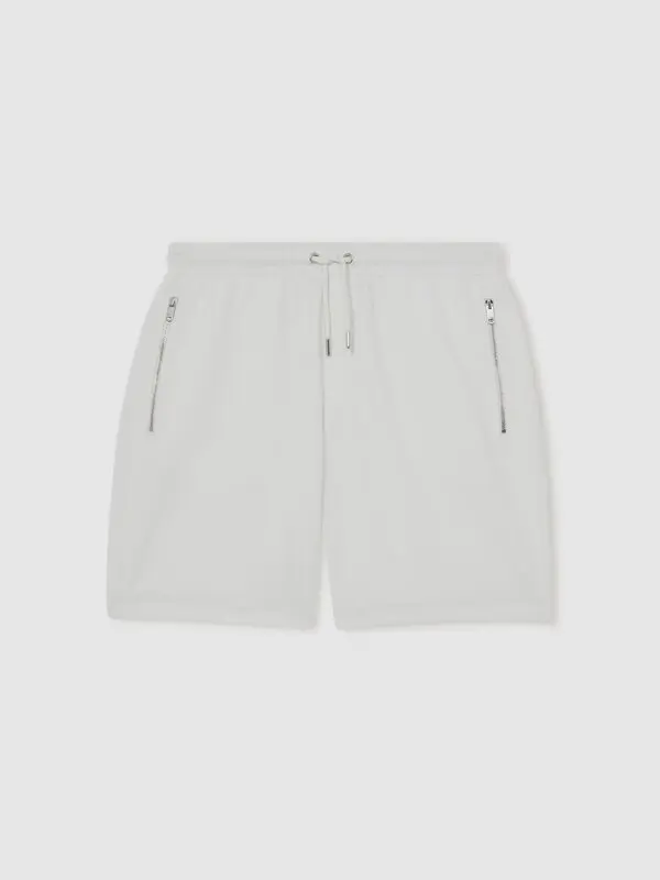 REISS Angus Textured Drawstring Shorts